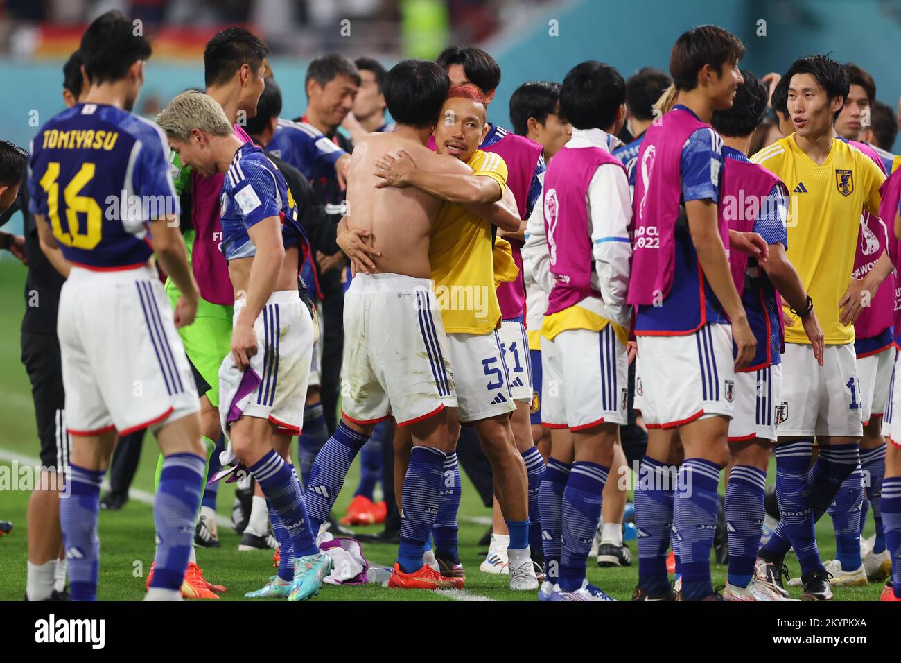 Al Rayyan, Qatar. 1st Dec, 2022. Japan team group (JPN) Football/Soccer ...