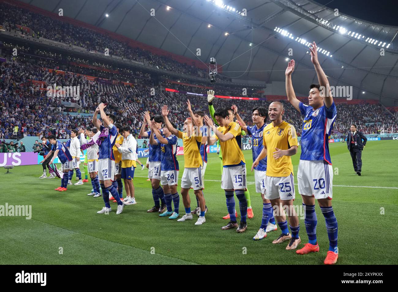 Al Rayyan, Qatar. 1st Dec, 2022. Japan team group (JPN) Football/Soccer ...