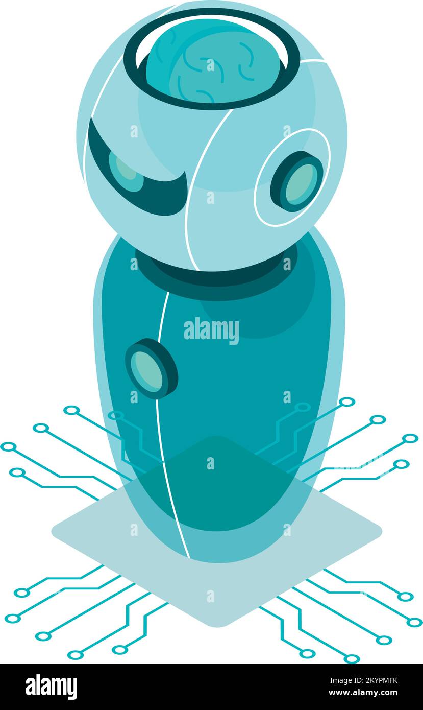 isometric AI robot tech Stock Vector Image & Art - Alamy