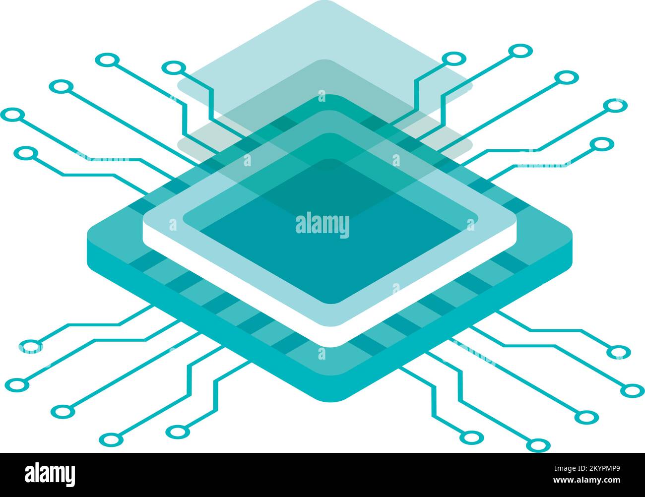 isometric technology motherboard Stock Vector Image & Art - Alamy