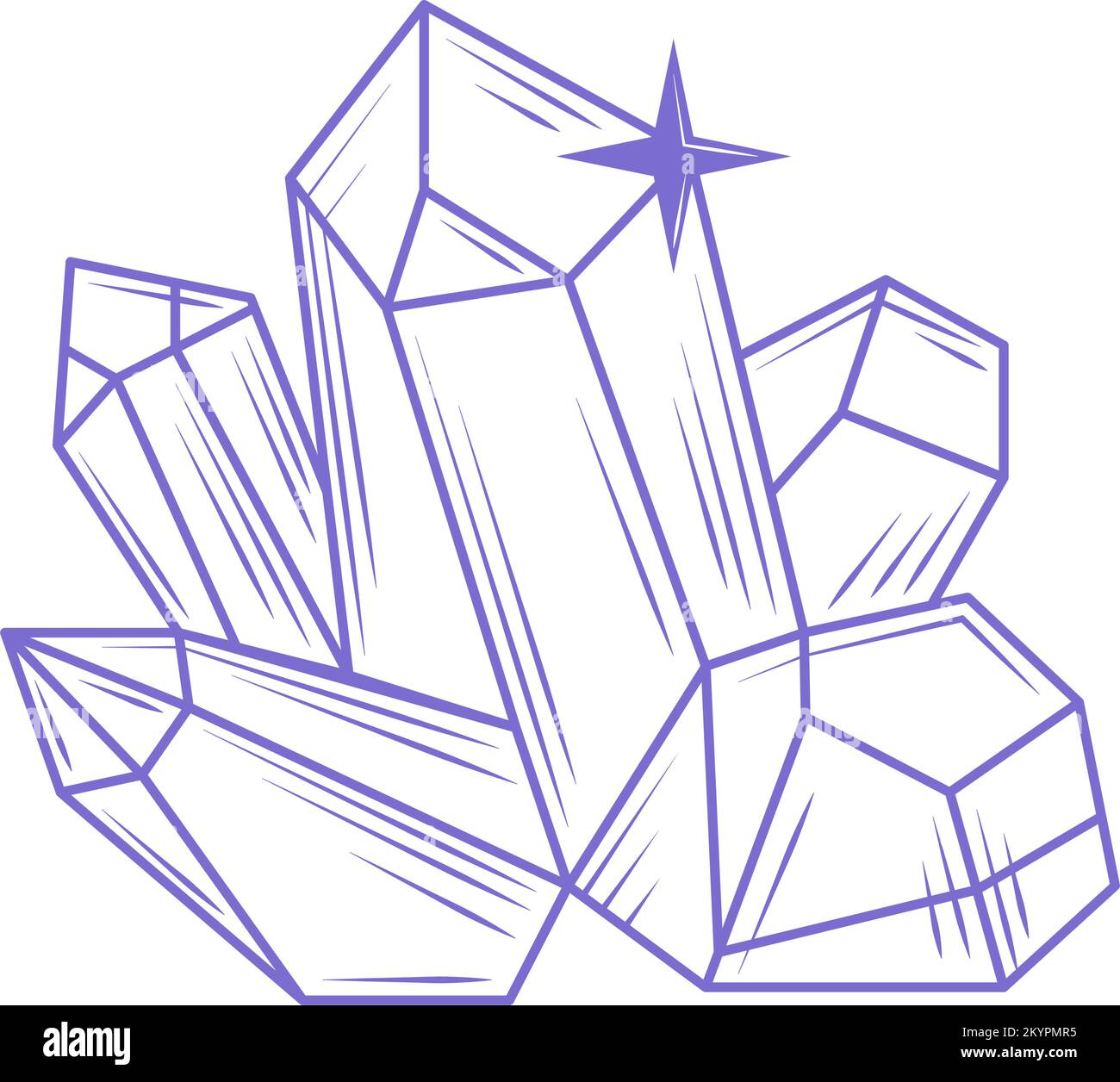 Crystal stones esoteric Stock Vector Images - Alamy