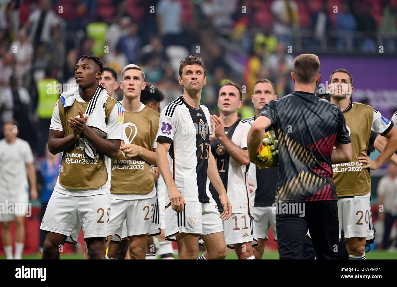 Qatar, 01/12/2022, left to right Armel BELLA KOTCHAP (GER), Nico ...