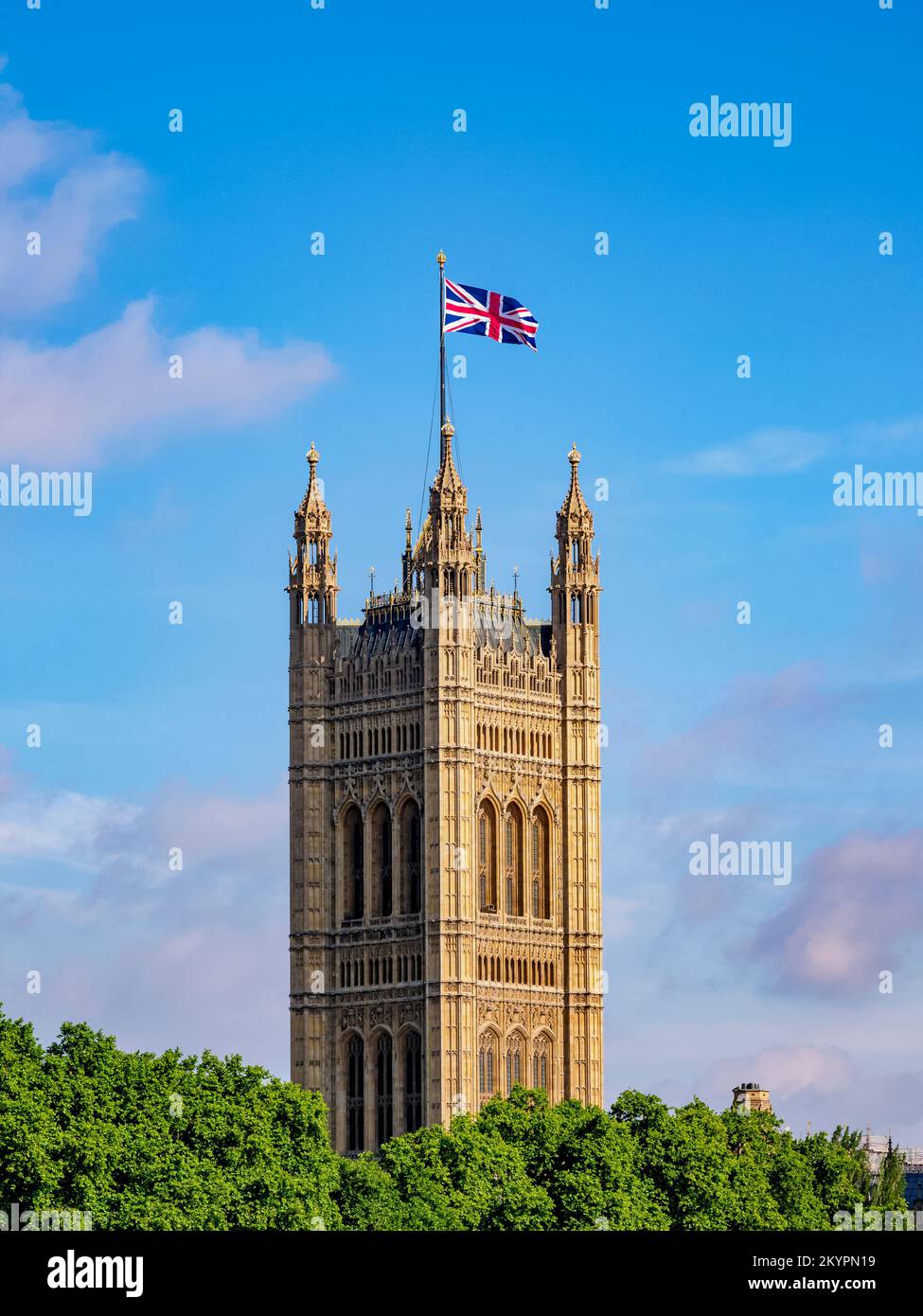 Victoria Tower, Palace of Westminster, detailed view, London, England, United Kingdom Stock ...