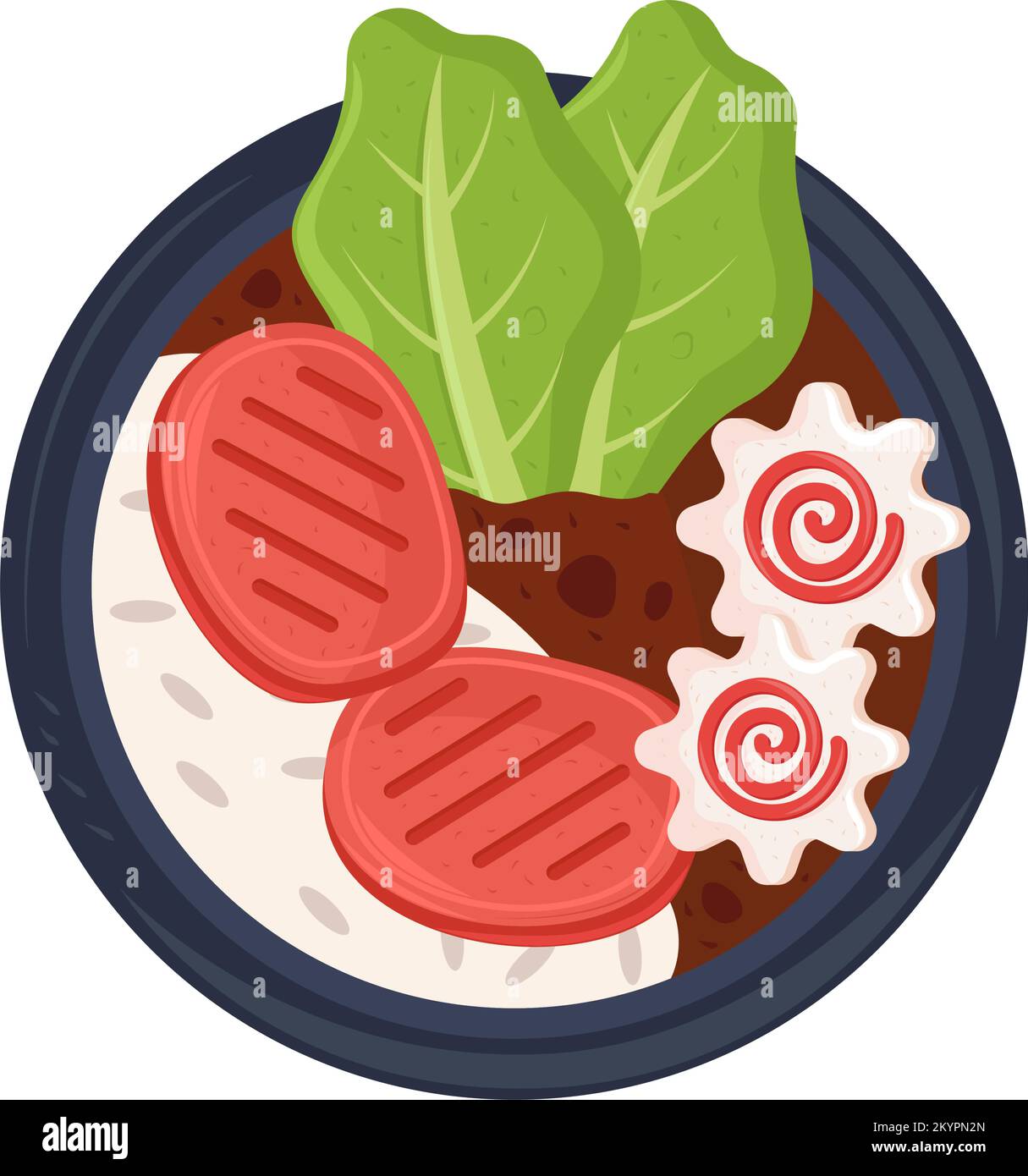 Spicy korean meat dish Stock Vector Images - Alamy