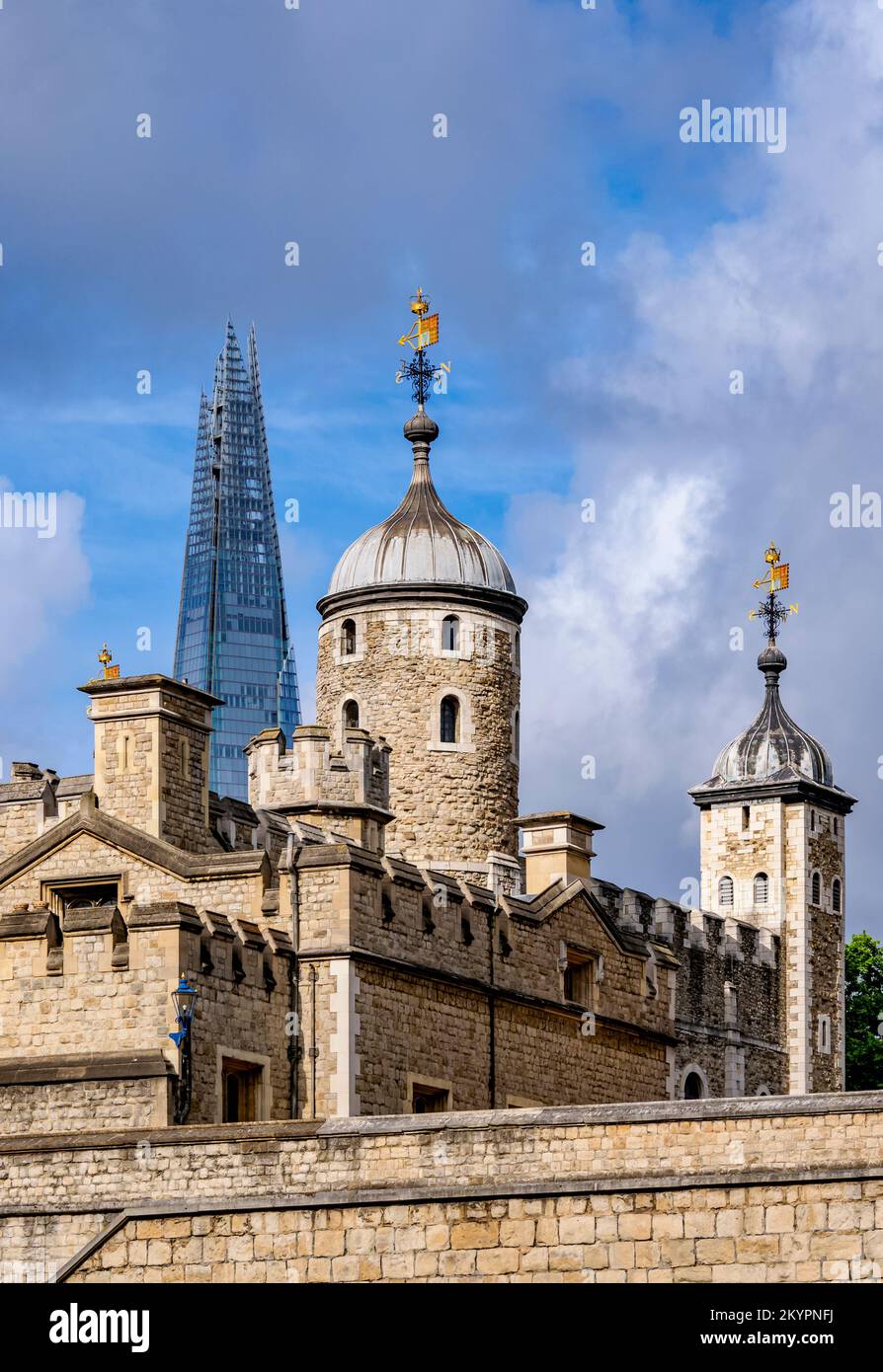 Tower of London, detailed view, London, England, United Kingdom Stock ...