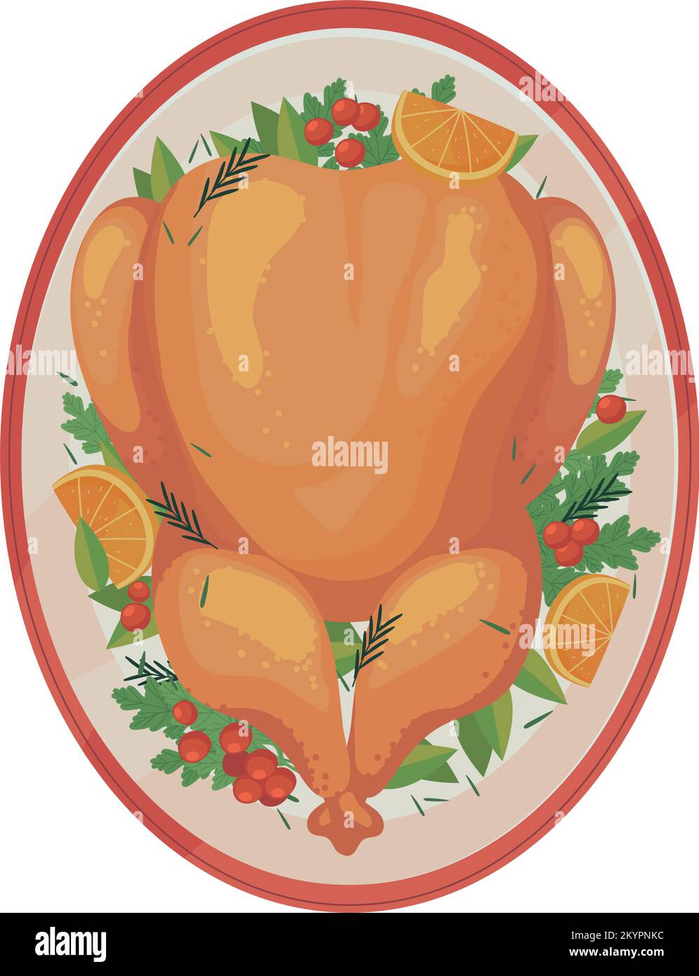 christmas dinner turkey Stock Vector Image & Art - Alamy