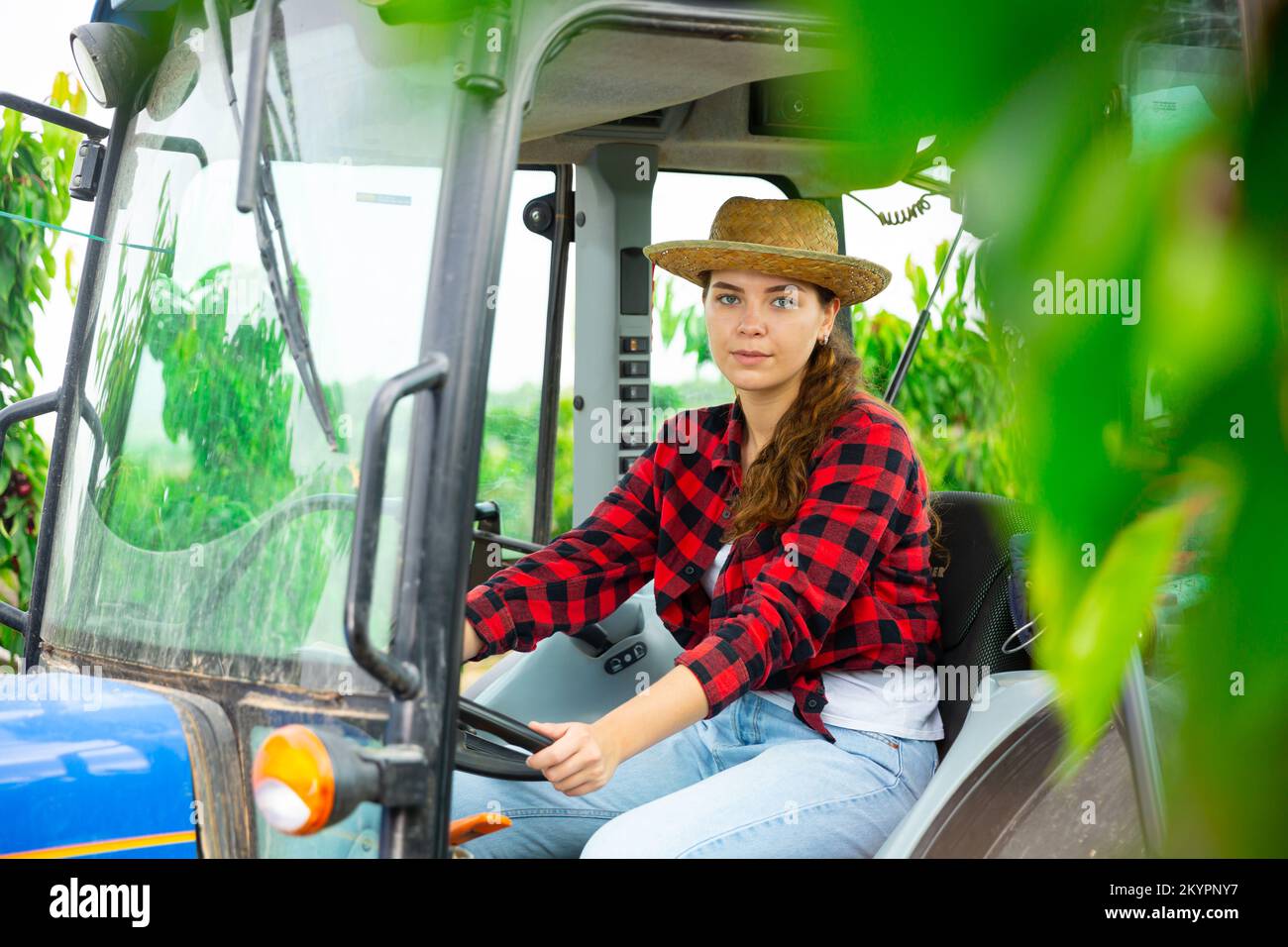 Farmer posing with tractor hi-res stock photography and images - Alamy