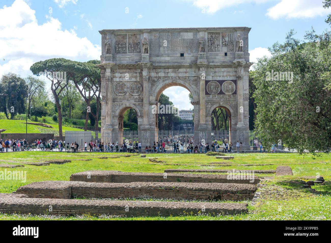 Arch of Constantine (Arco di Costantino), Via Triumphalis, Central Rome ...