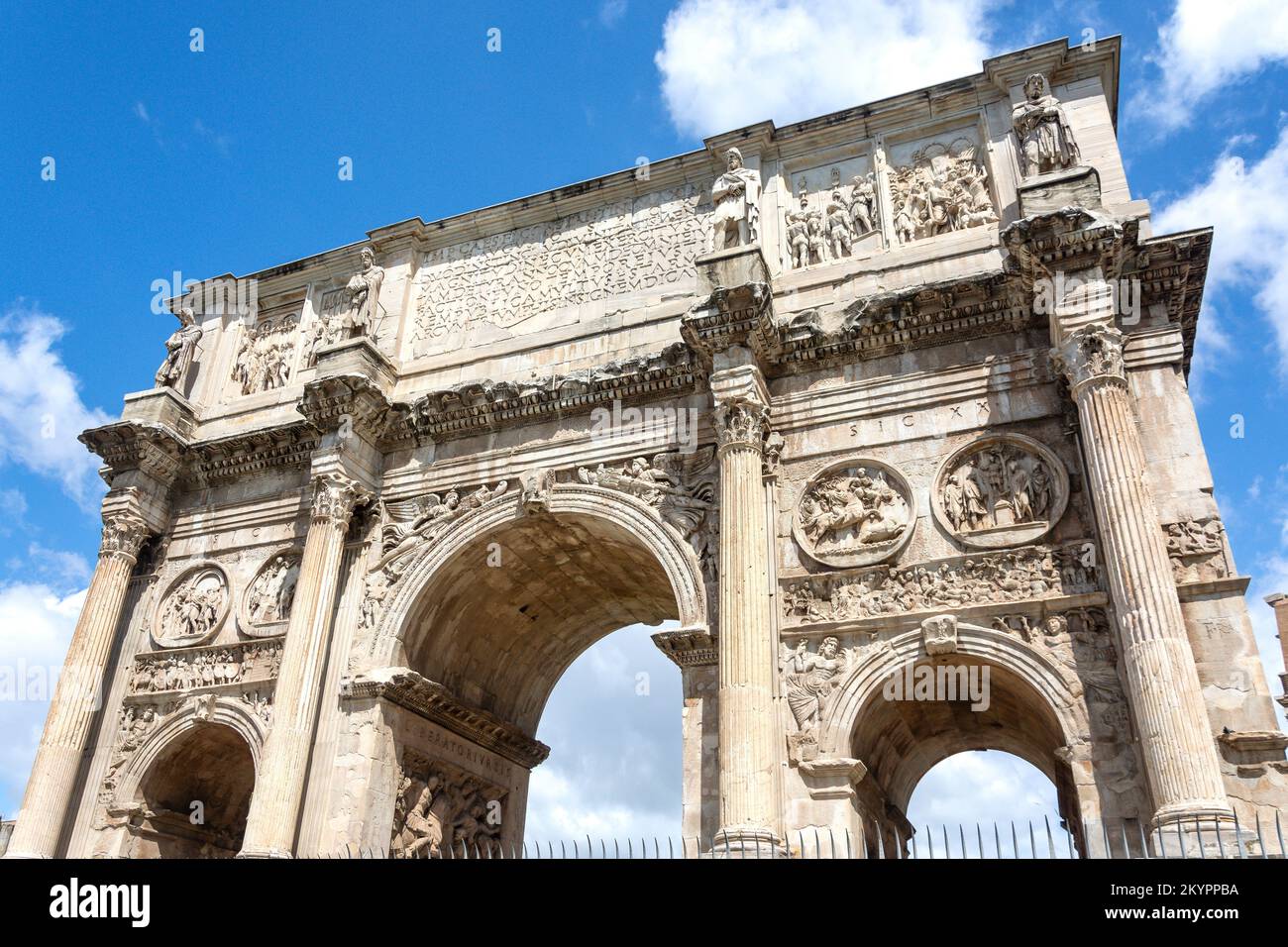 Arch of Constantine (Arco di Costantino), Via Triumphalis, Central Rome ...