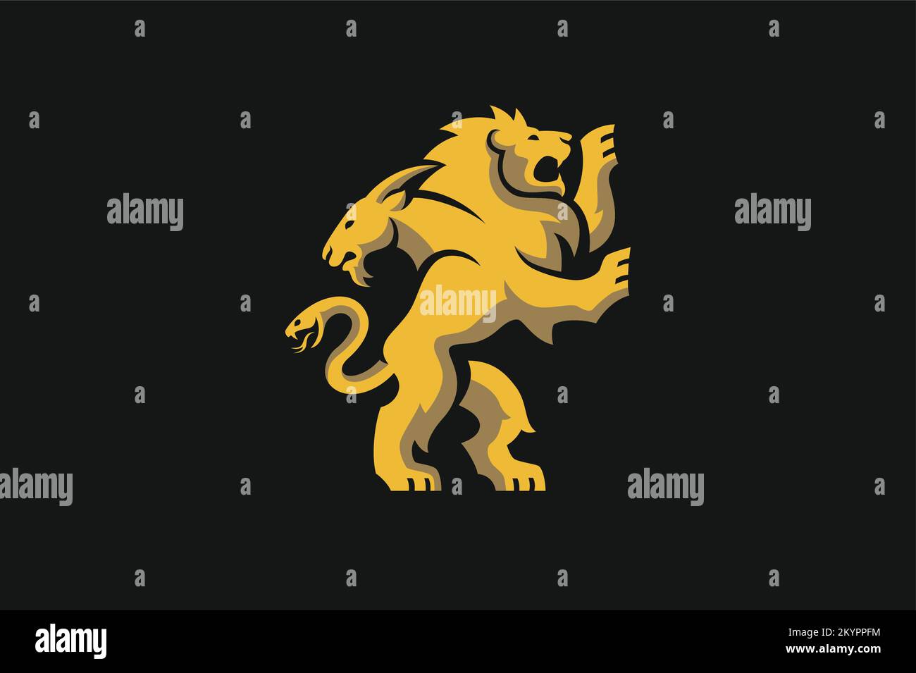 Symbol of Chimera, a Hybrid Monster made up of the body parts of a Lion ...