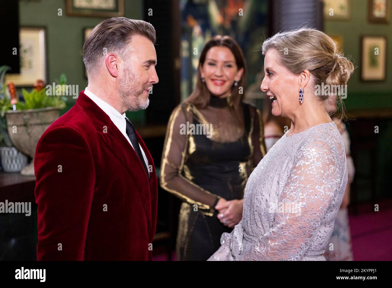 The Countess of Wessex meets Gary Barlow and Ellie Goulding at the ...