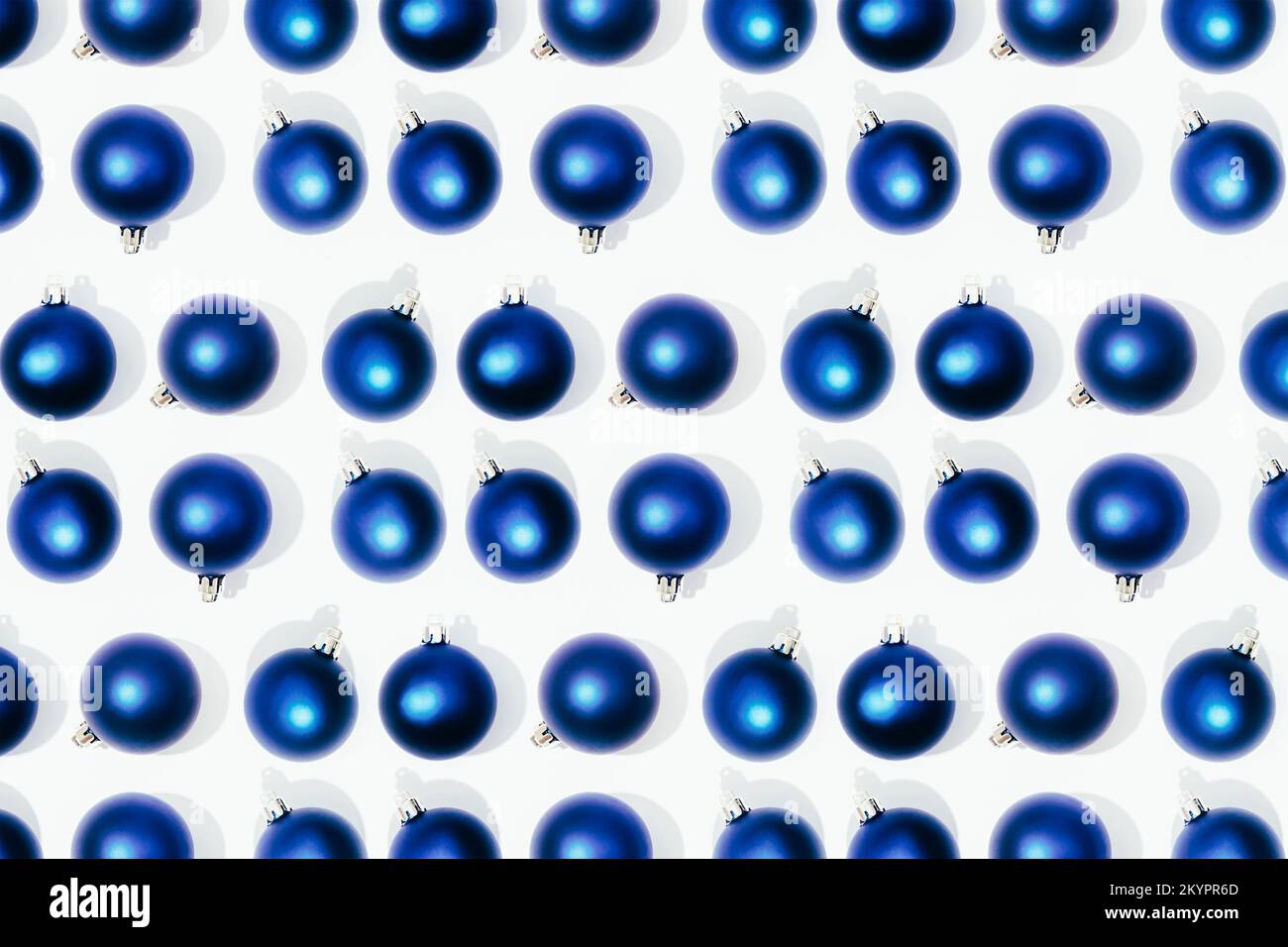 Blue Christmas balls isolated on white. Texture, background Stock Photo ...