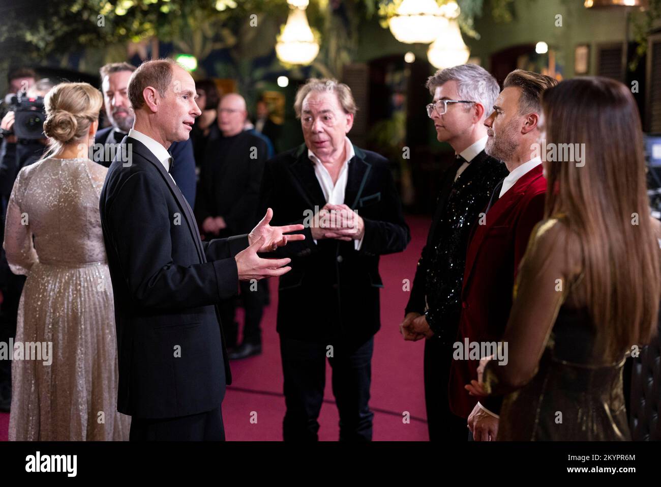 The Earl of Wessex meets (left to right) Andrew Lloyd Webber, Gareth ...