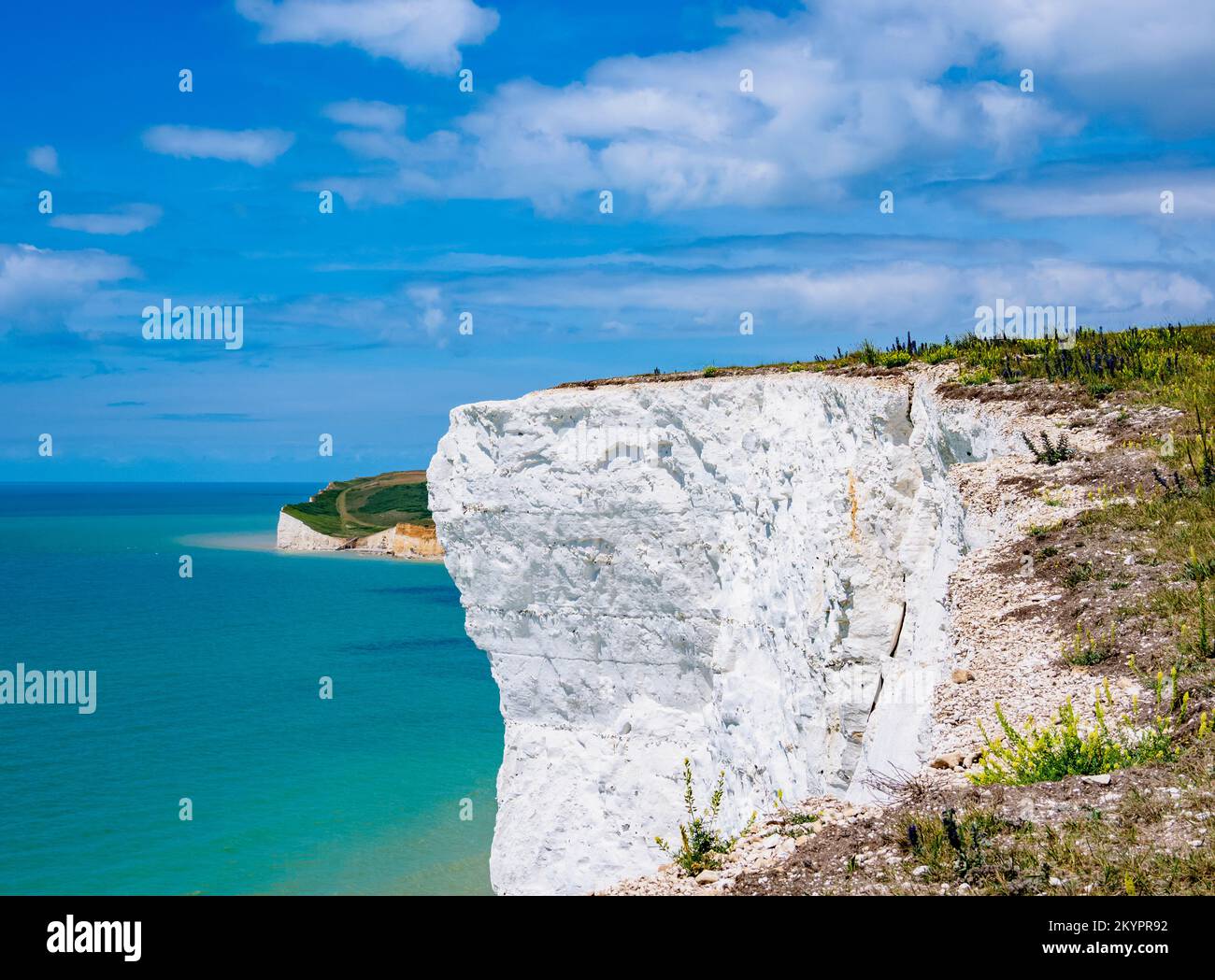 Seven Sisters Cliffs, East Sussex, England, United Kingdom Stock Photo ...
