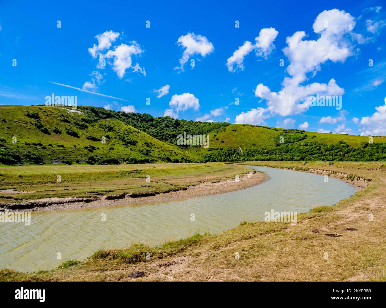 Cuckmere River and Litlington White Horse, Wealden District, East ...