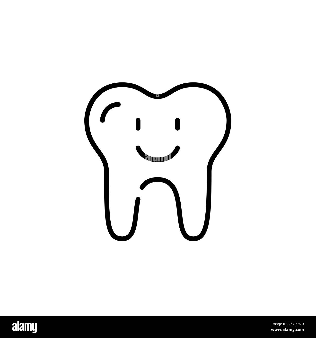 Smiling healthy tooth. Dental care and medicine. Pixel perfect ...