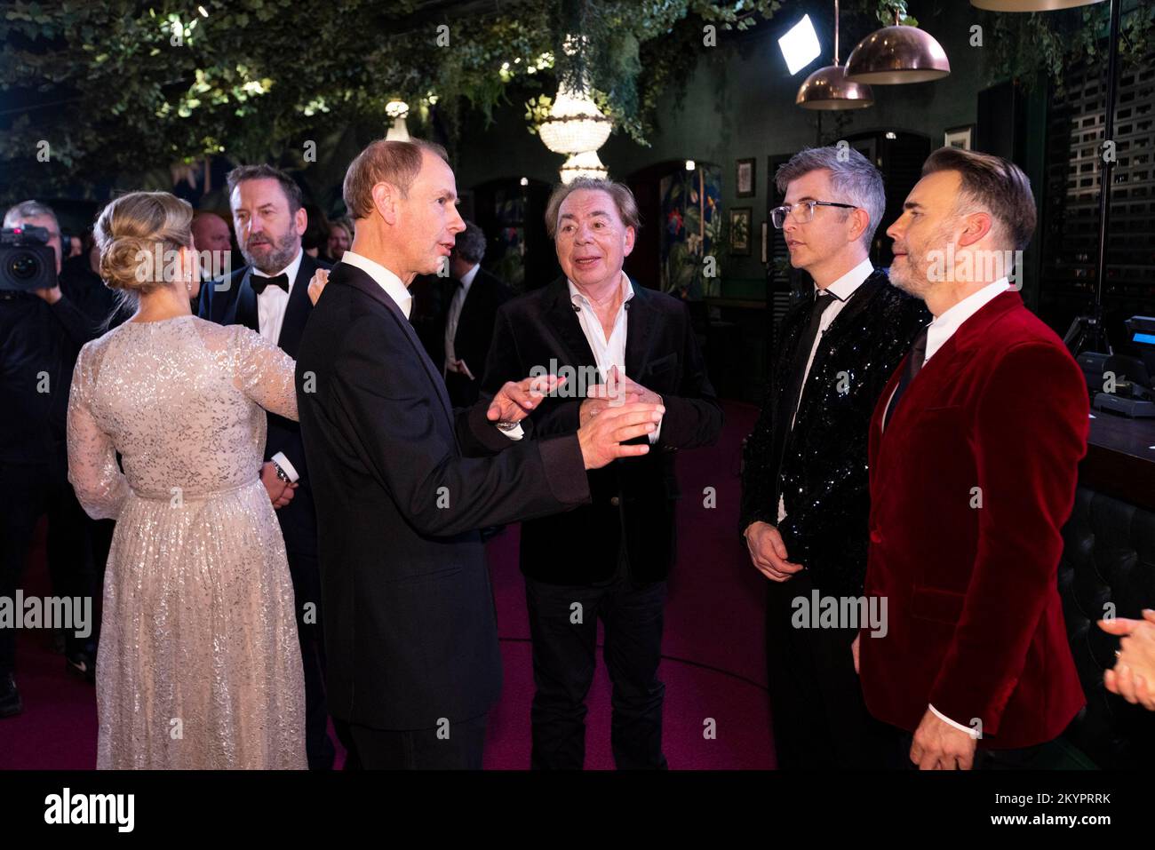 The Earl of Wessex meets (left to right) Andrew Lloyd Webber, Gareth ...