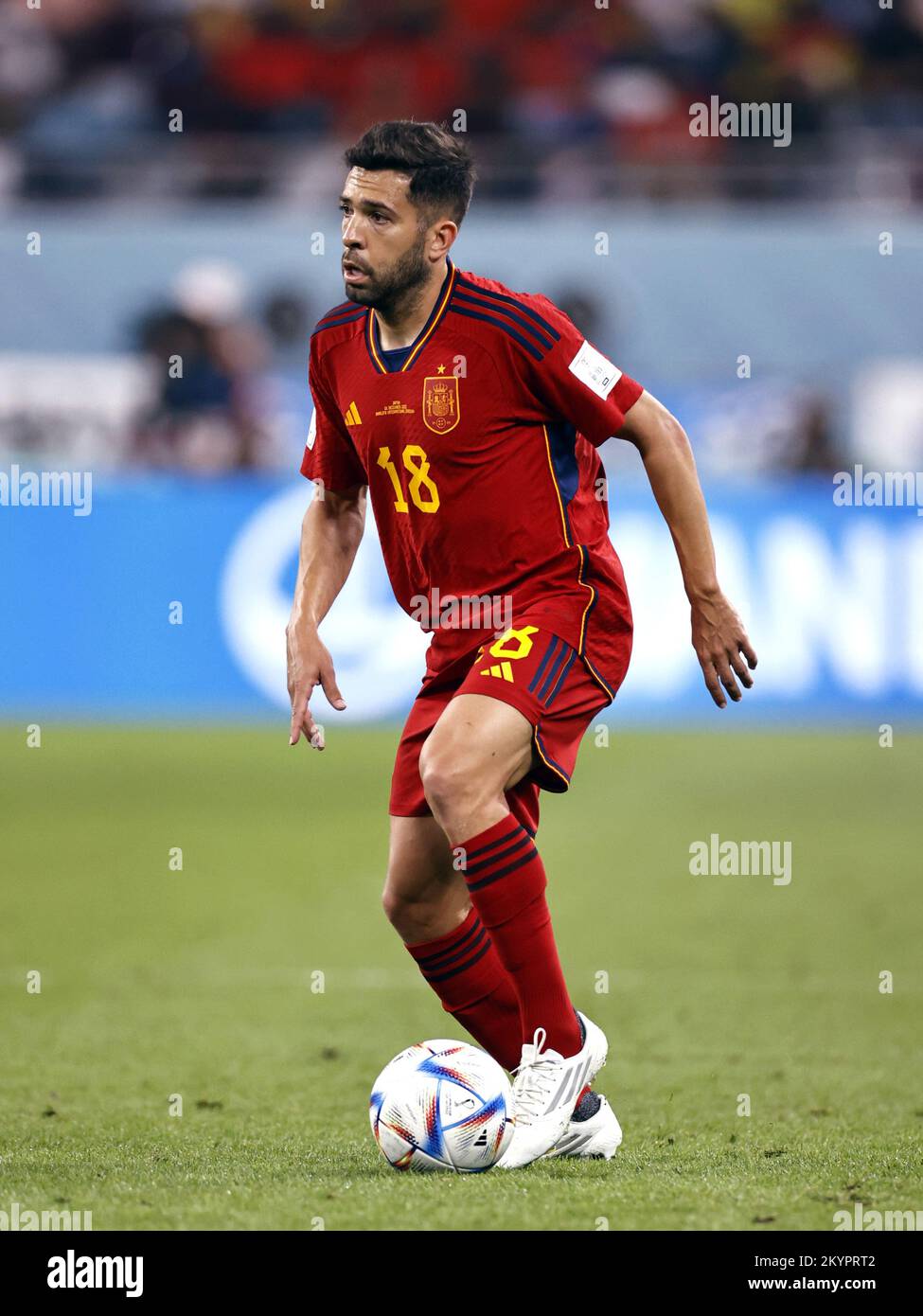 Ar-Rayyan, Qatar. December 1, 2022, Jordi Alba of Spain during the FIFA ...