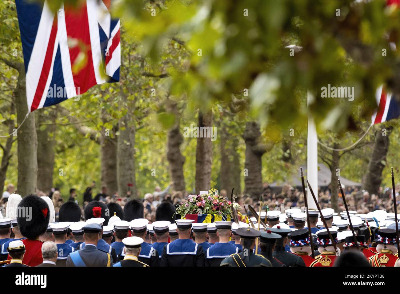 LONDON, ENGLAND: The State Funeral procession for HM Queen Elizabeth II ...