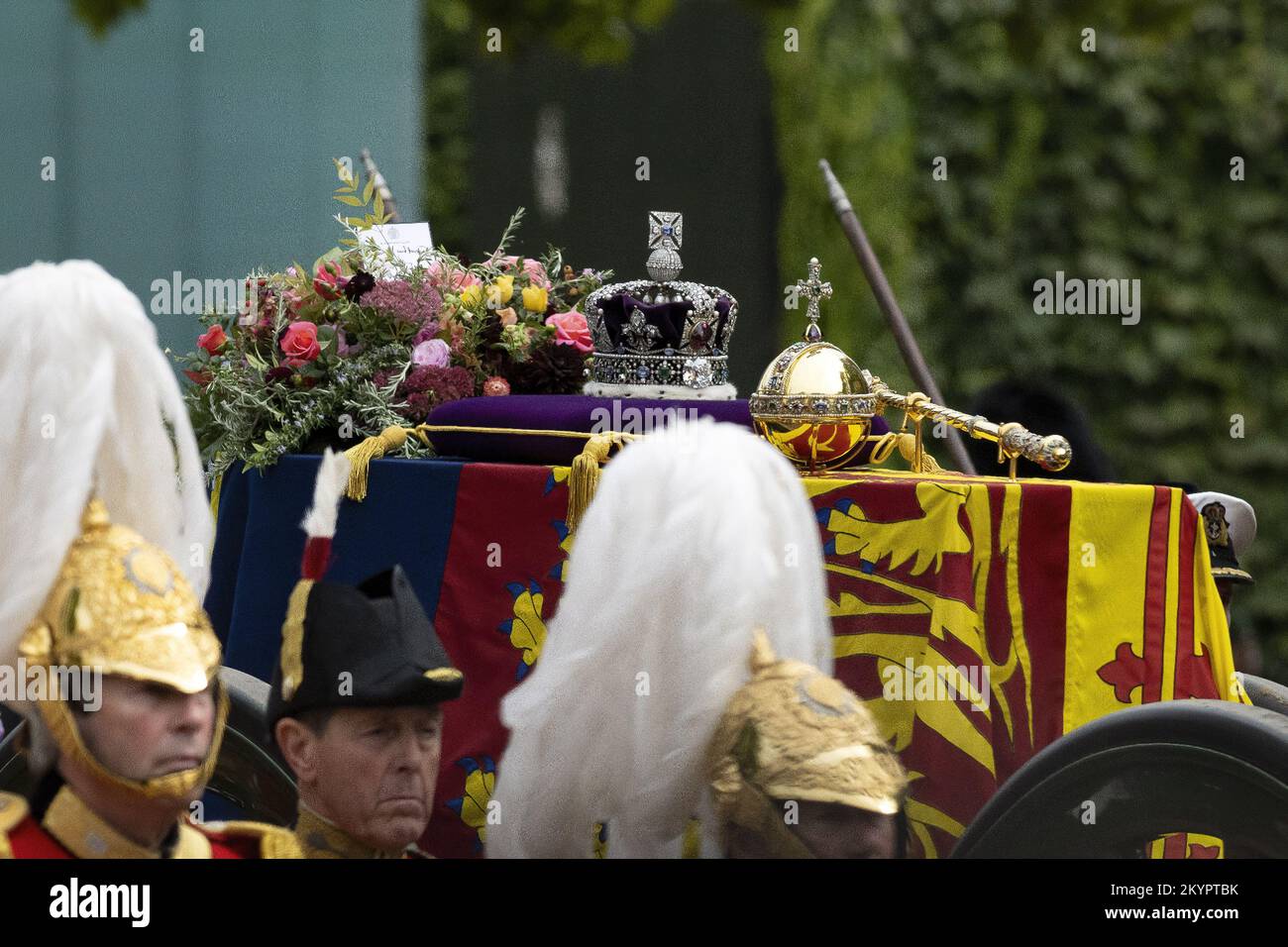 LONDON, ENGLAND: The State Funeral procession for HM Queen Elizabeth II ...