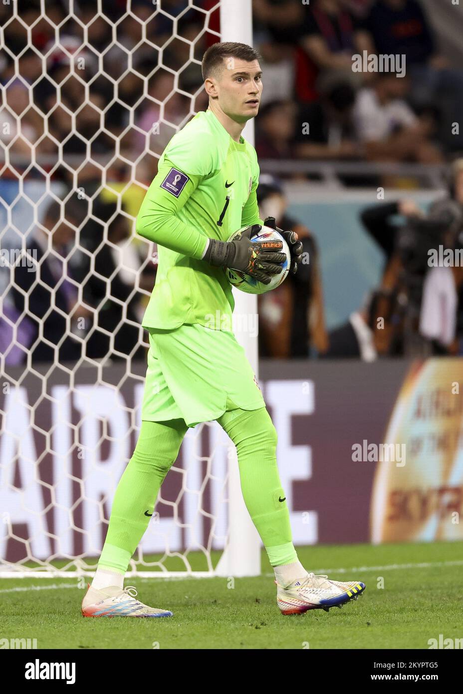 Croatia goalkeeper Dominik Livakovic during the FIFA World Cup 2022 ...