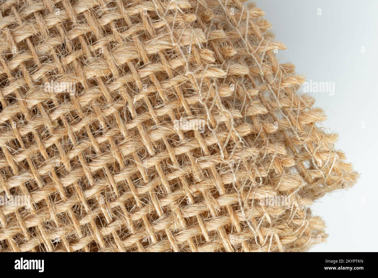 Burlap natural fabric background. Closeup texture of sackcloth Stock ...