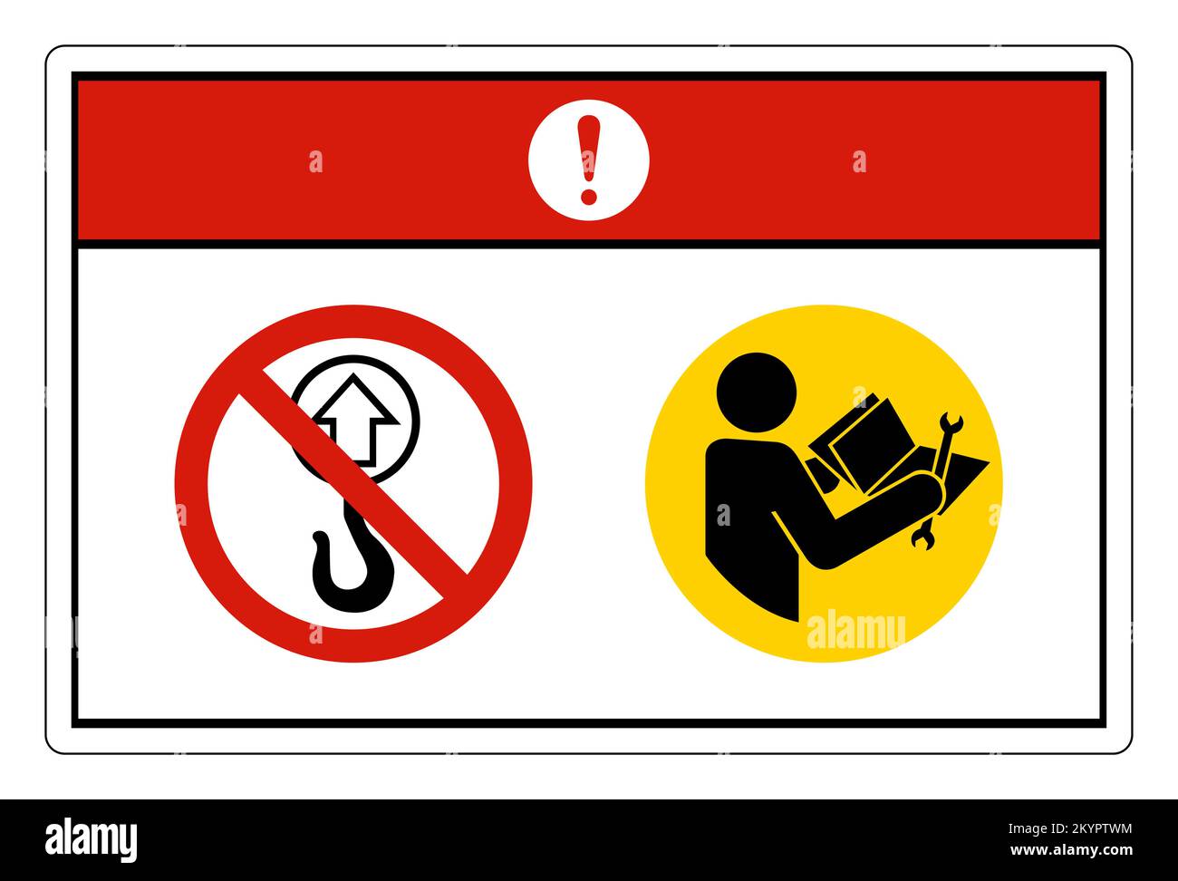 Danger Not a Lift Point Read Technical Manual Before Servicing Symbol ...