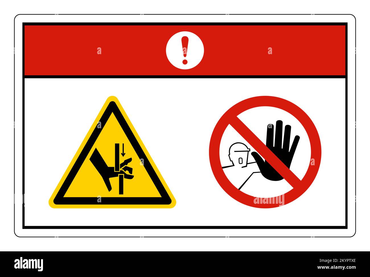 Danger crush hazard symbol hi-res stock photography and images - Alamy