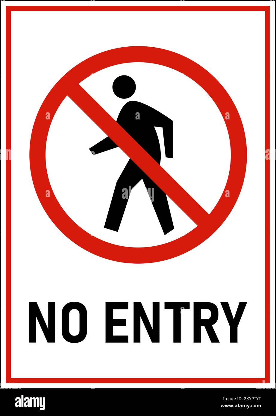 No entry sign street Stock Vector Images - Alamy