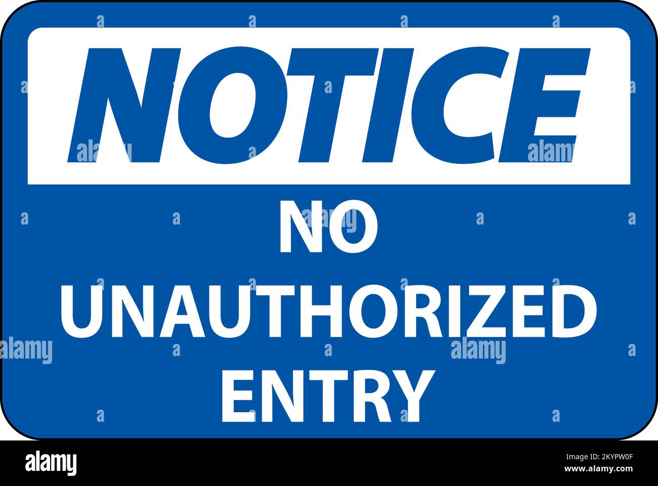 Unauthorized entry sign Stock Vector Images - Alamy