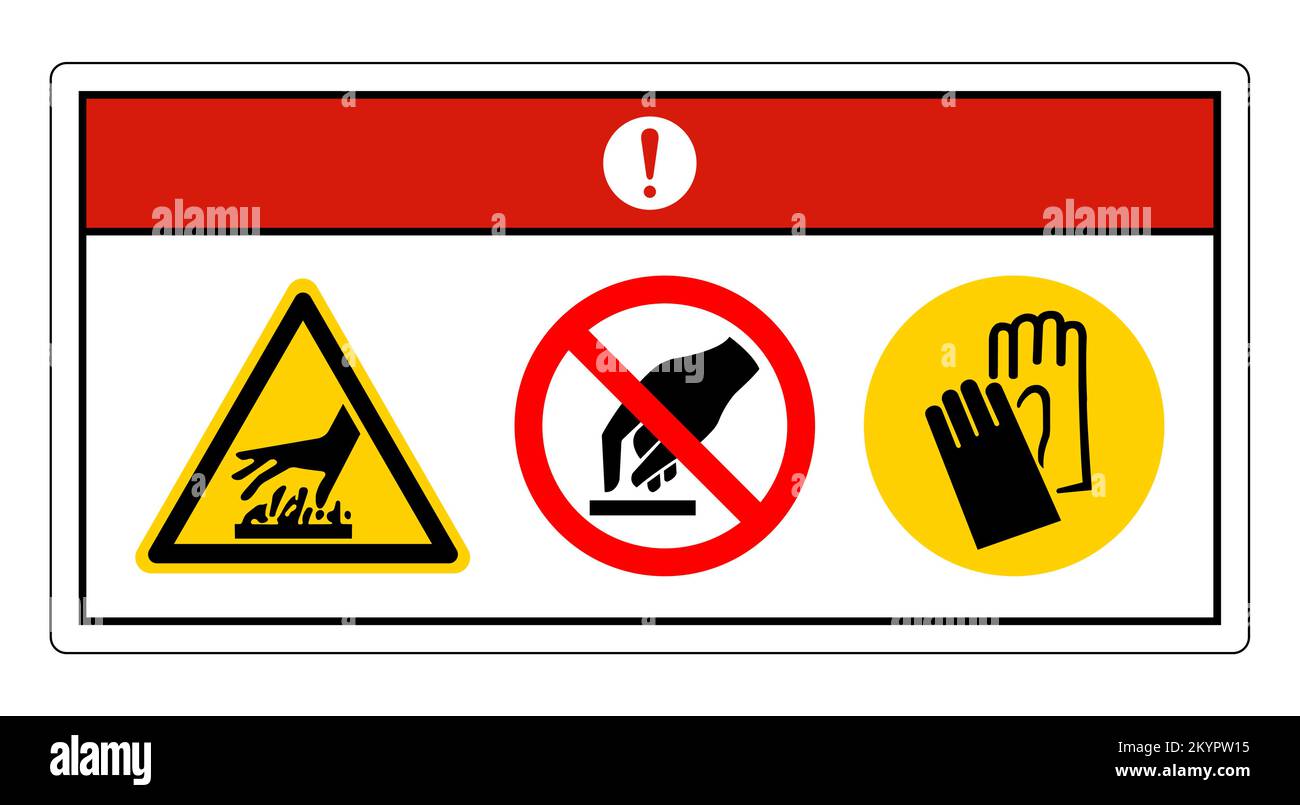 Danger Hot Surface Symbol Sign On White Background Stock Vector Image ...