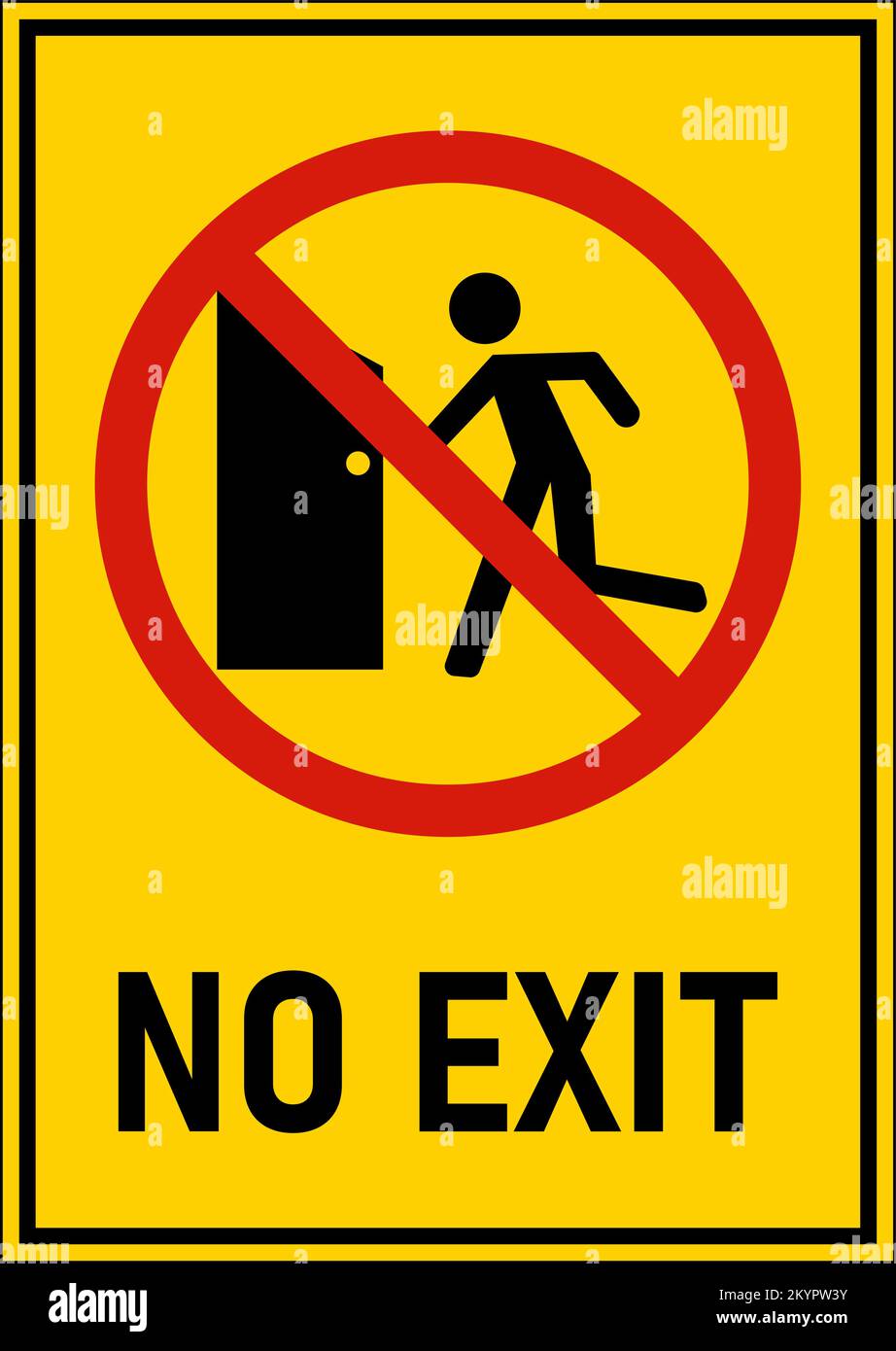 Exit restriction exit ban Stock Vector Images - Alamy