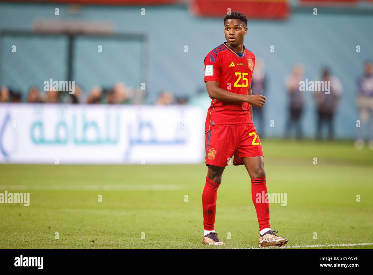 Doha, Catar. 01st Dec, 2022. FATI Ansu of Spain during the match ...