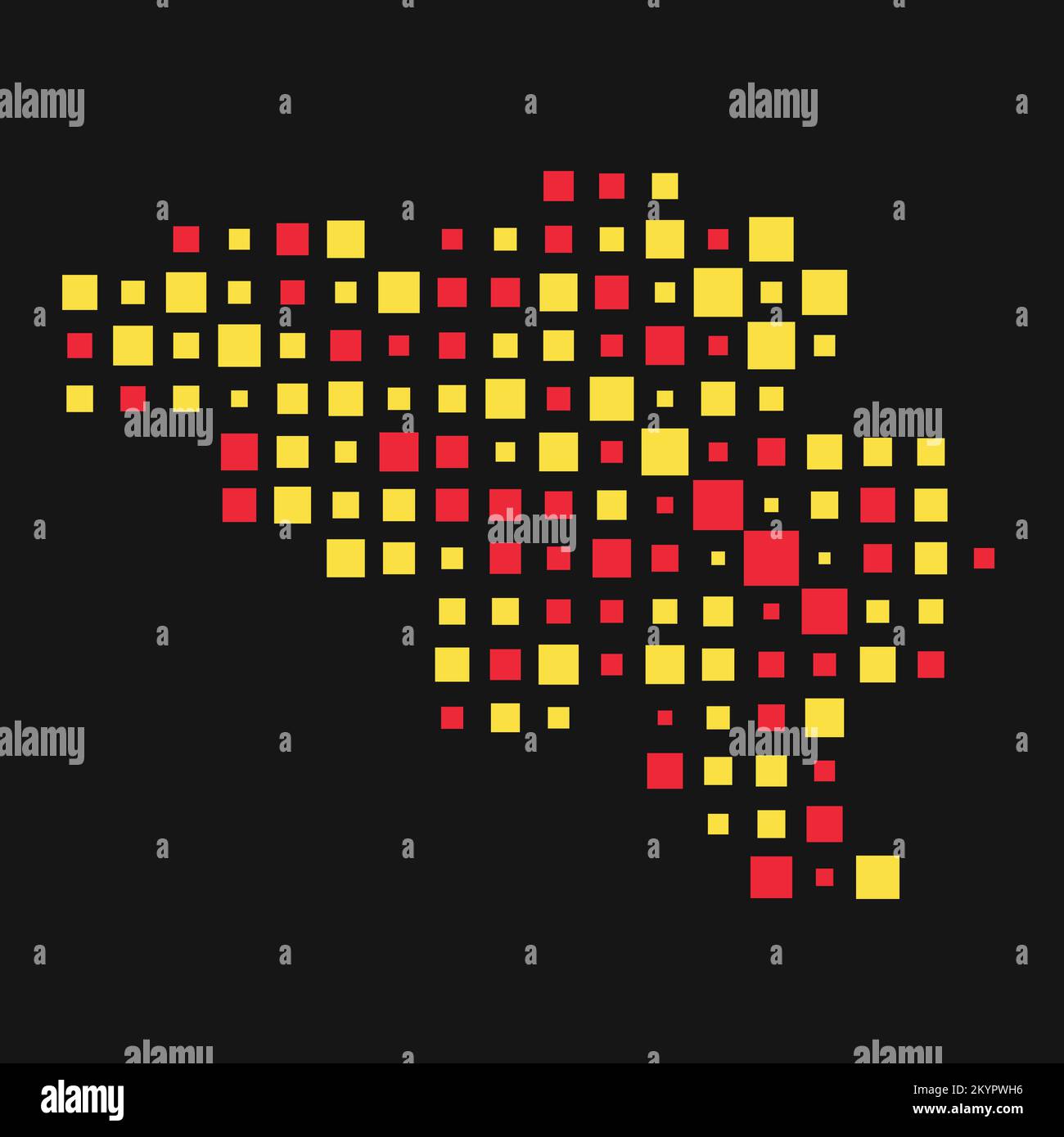 Belgium Silhouette Pixelated generative pattern illustration Stock ...