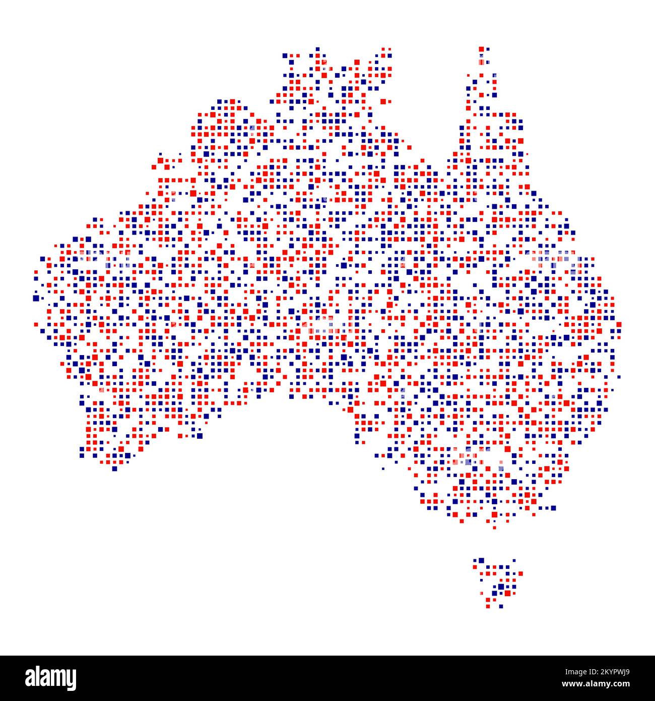 Australia Silhouette Pixelated generative pattern illustration Stock ...