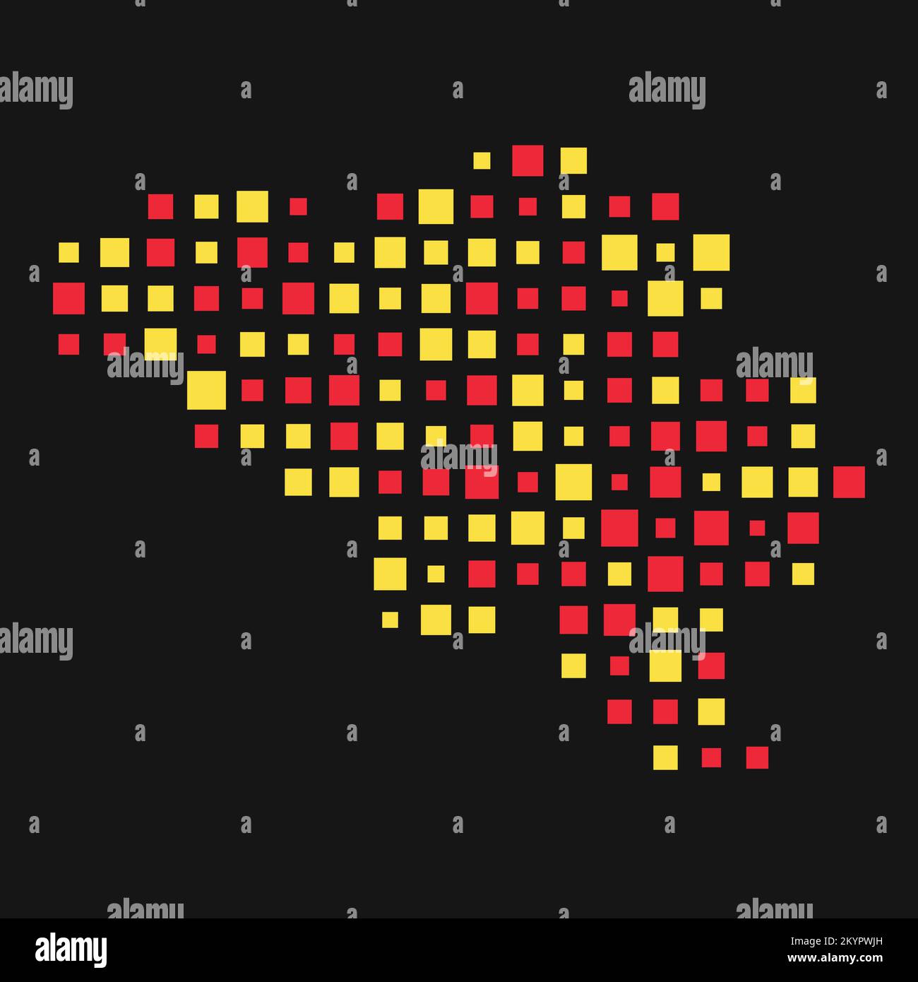 Belgium Silhouette Pixelated generative pattern illustration Stock ...
