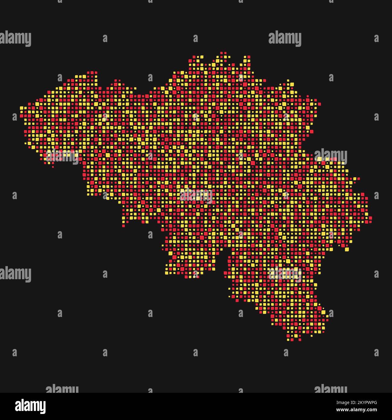 Belgium Silhouette Pixelated generative pattern illustration Stock ...