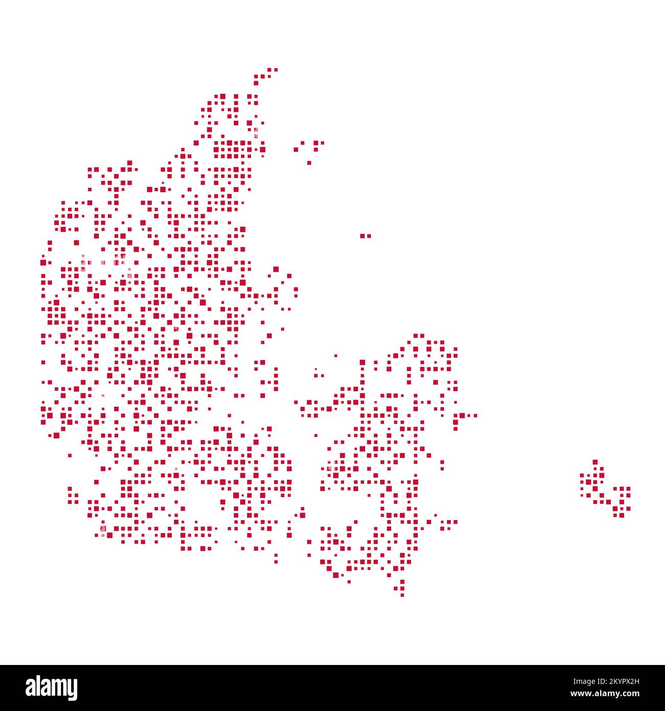 Denmark Silhouette Pixelated generative pattern illustration Stock ...