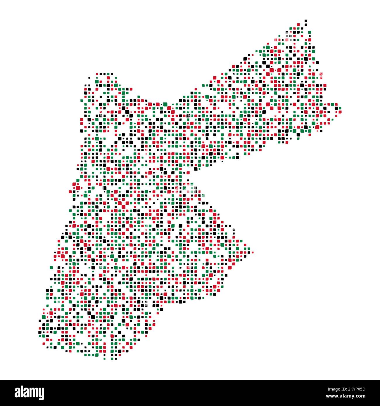 Jordan Silhouette Pixelated generative pattern illustration Stock ...