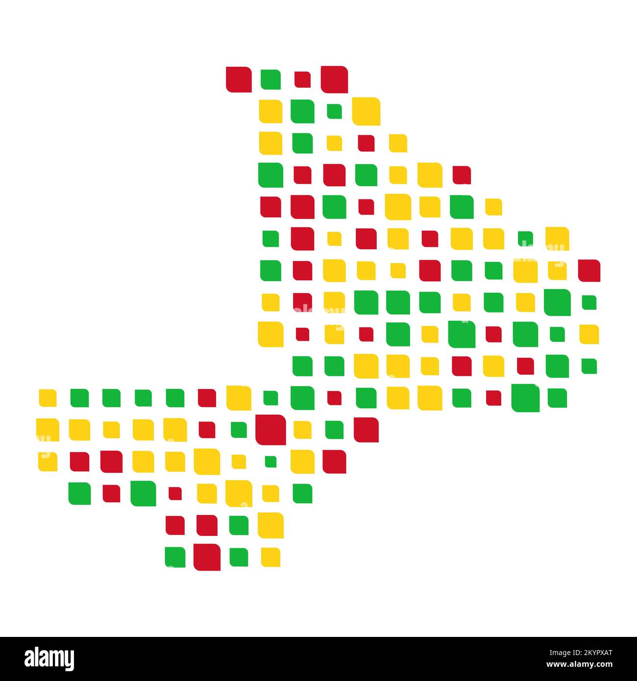 Mali Silhouette Pixelated generative pattern illustration Stock Vector ...