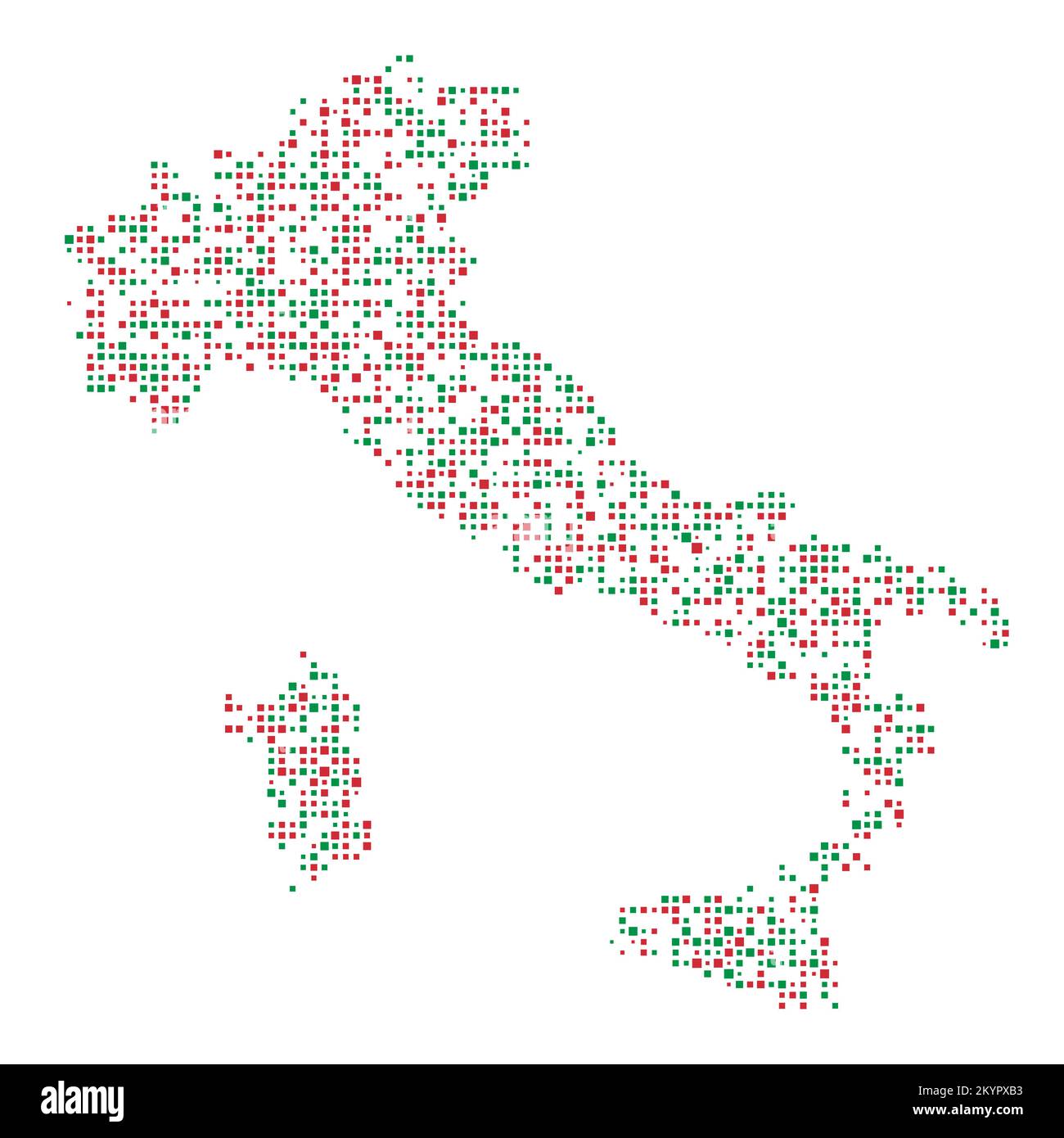 Italy Silhouette Pixelated generative pattern illustration Stock Vector ...