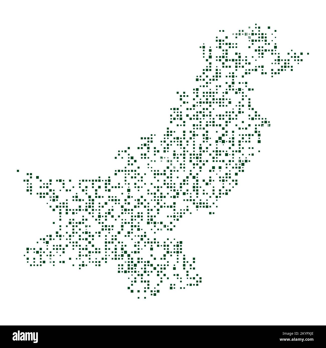 Pakistan Silhouette Pixelated generative pattern illustration Stock ...