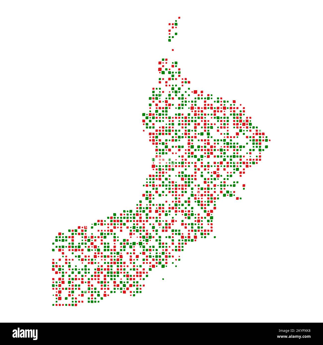 Oman Silhouette Pixelated generative pattern illustration Stock Vector ...
