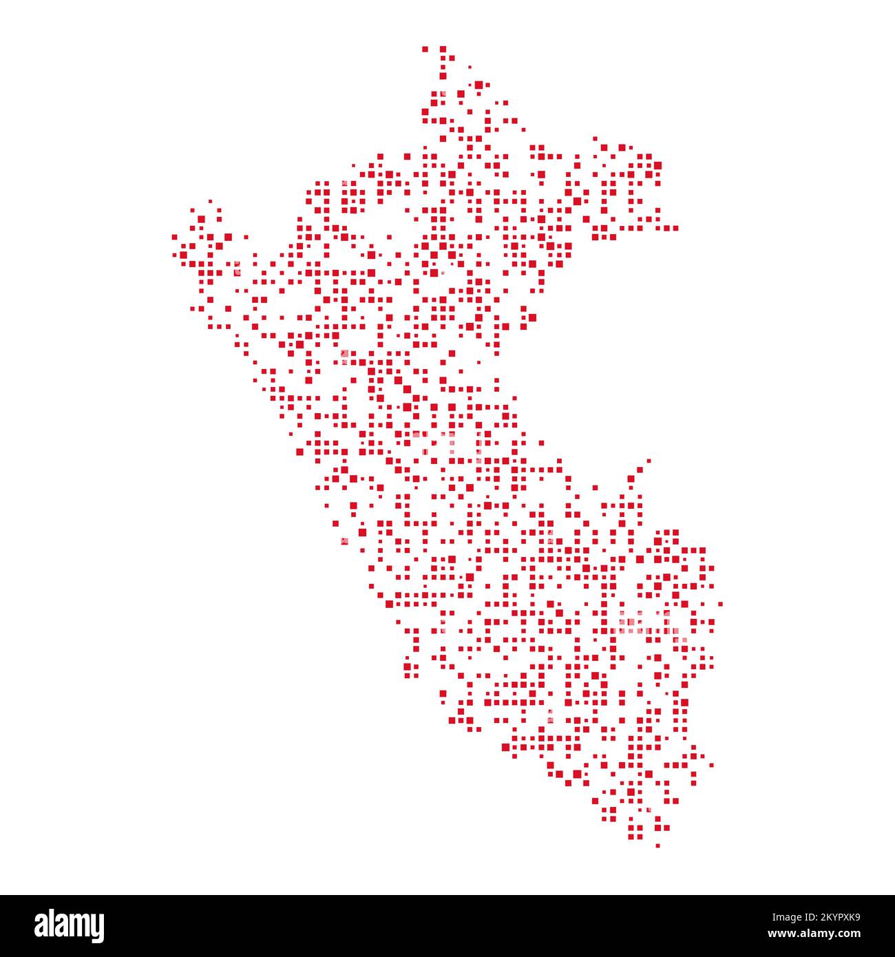 Peru Silhouette Pixelated generative pattern illustration Stock Vector ...