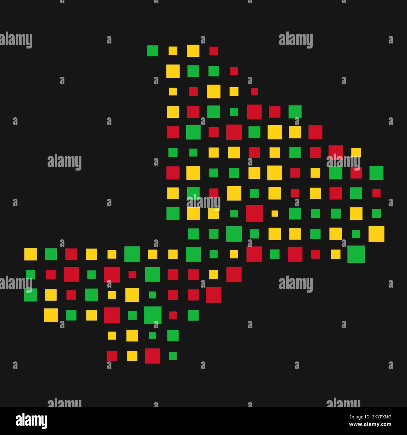 Mali Silhouette Pixelated generative pattern illustration Stock Vector ...