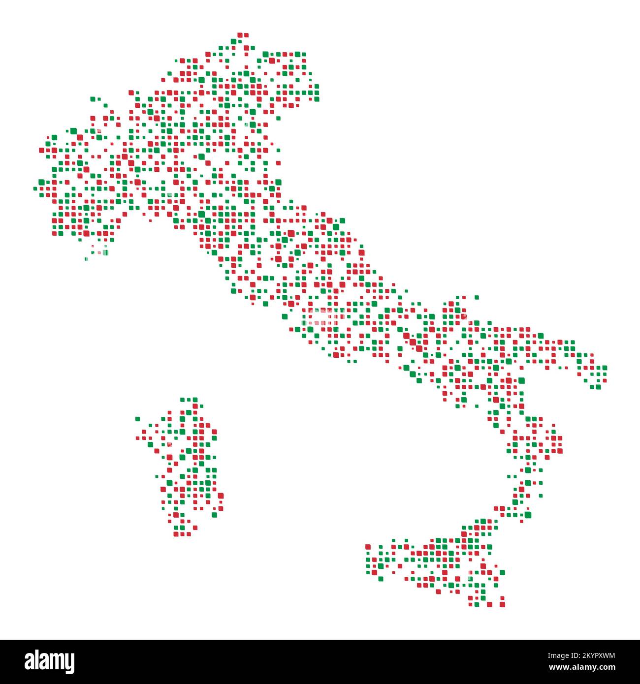 Pixel art style italy Cut Out Stock Images & Pictures - Alamy