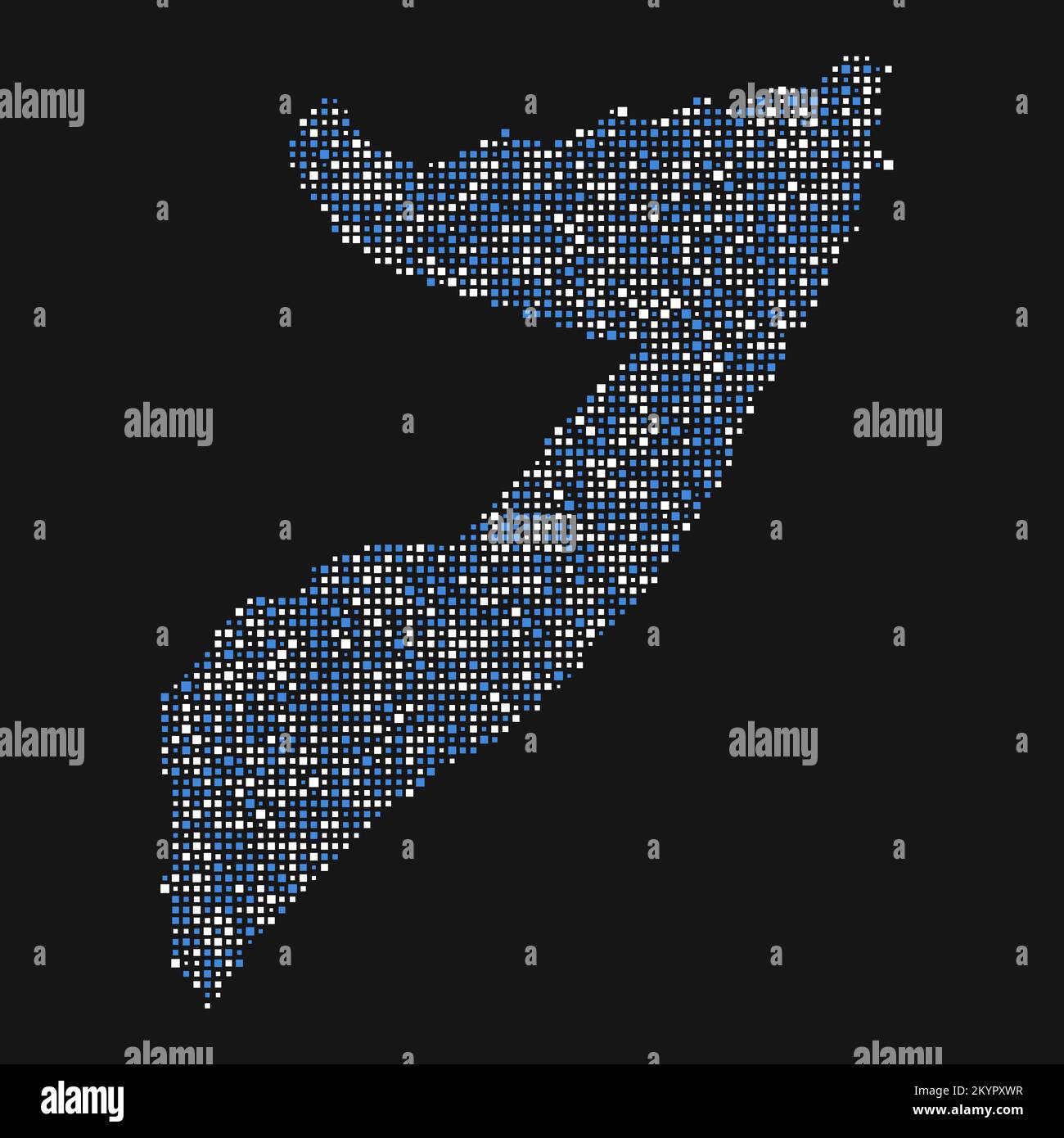 Somalia Silhouette Pixelated generative pattern illustration Stock ...
