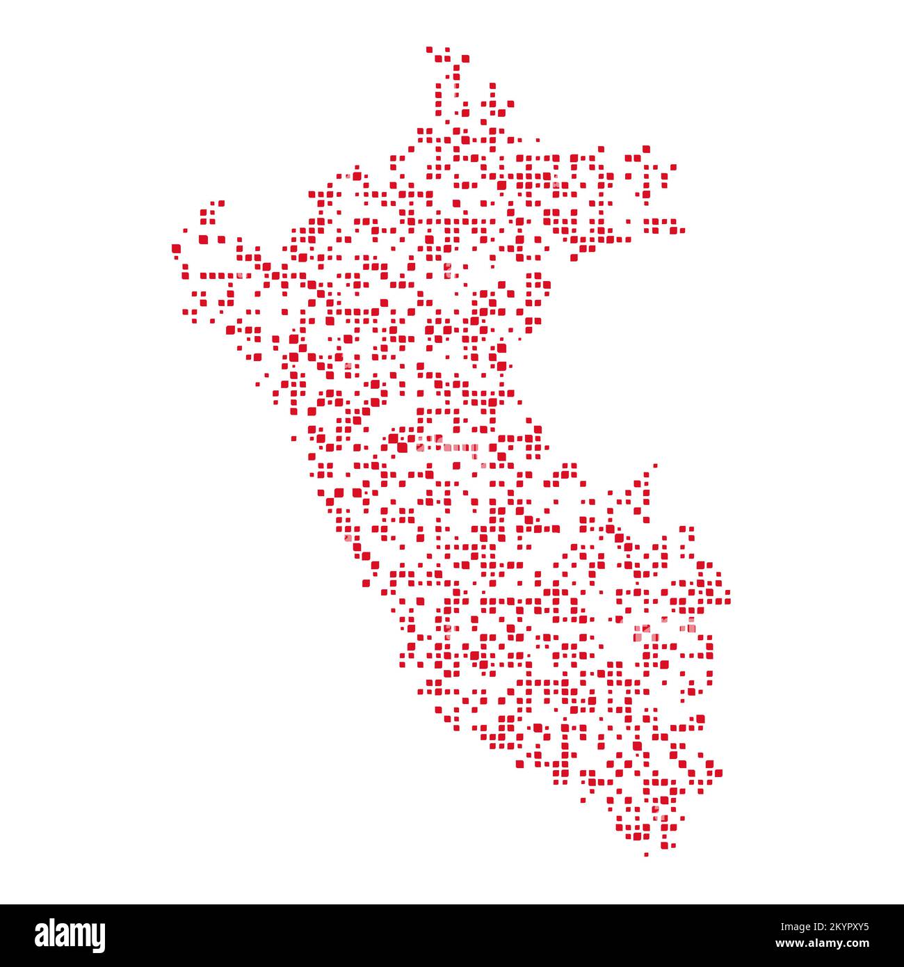 Peru Silhouette Pixelated generative pattern illustration Stock Vector ...