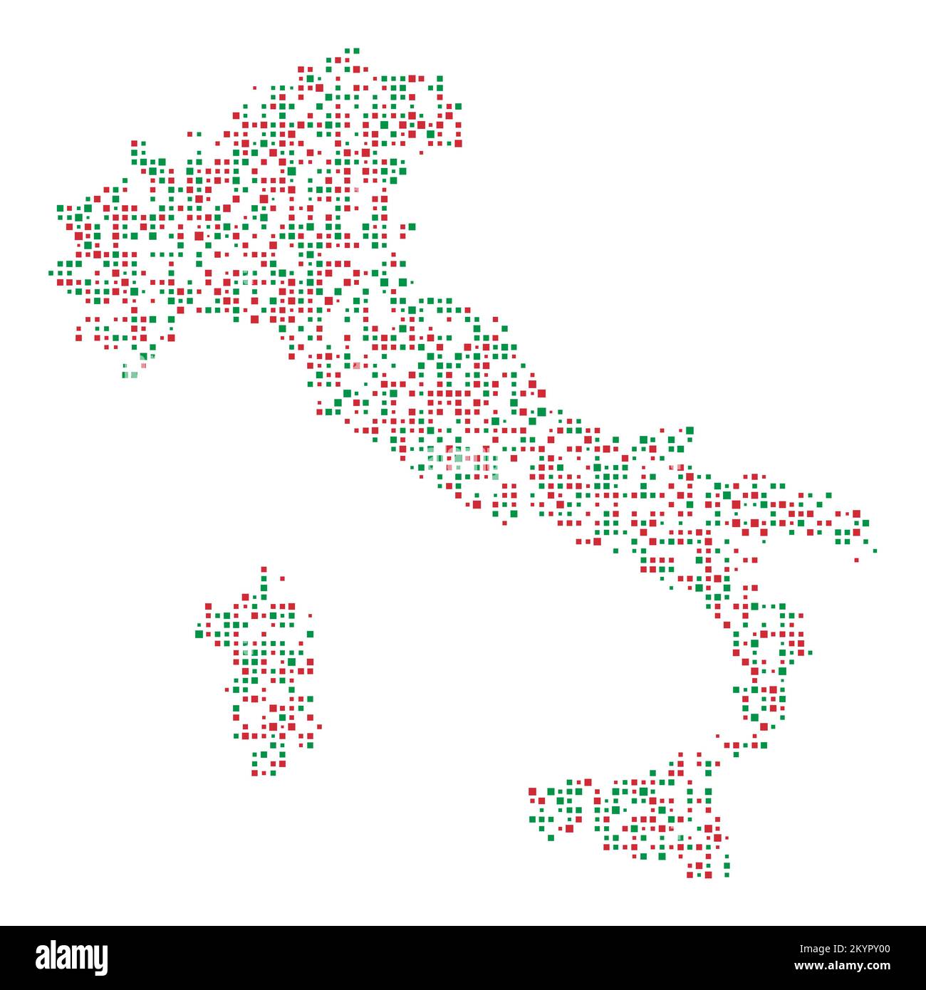 Italy Silhouette Pixelated generative pattern illustration Stock Vector ...