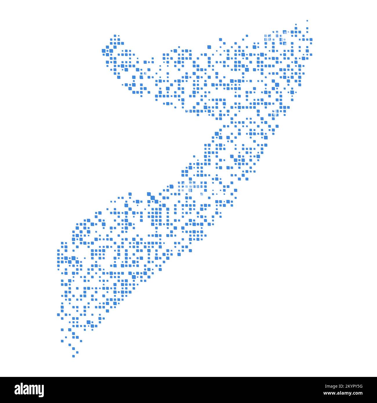 Somalia Silhouette Pixelated generative pattern illustration Stock ...